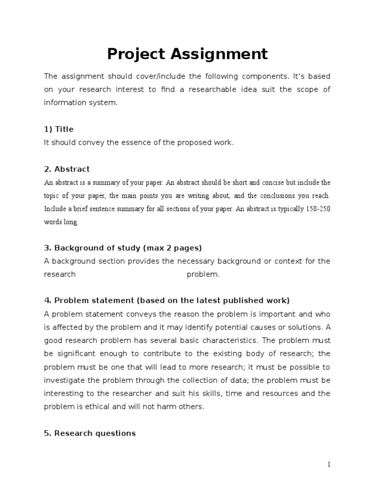 Project Assignment: 1) Title | PDF | Epistemology | Cognition
