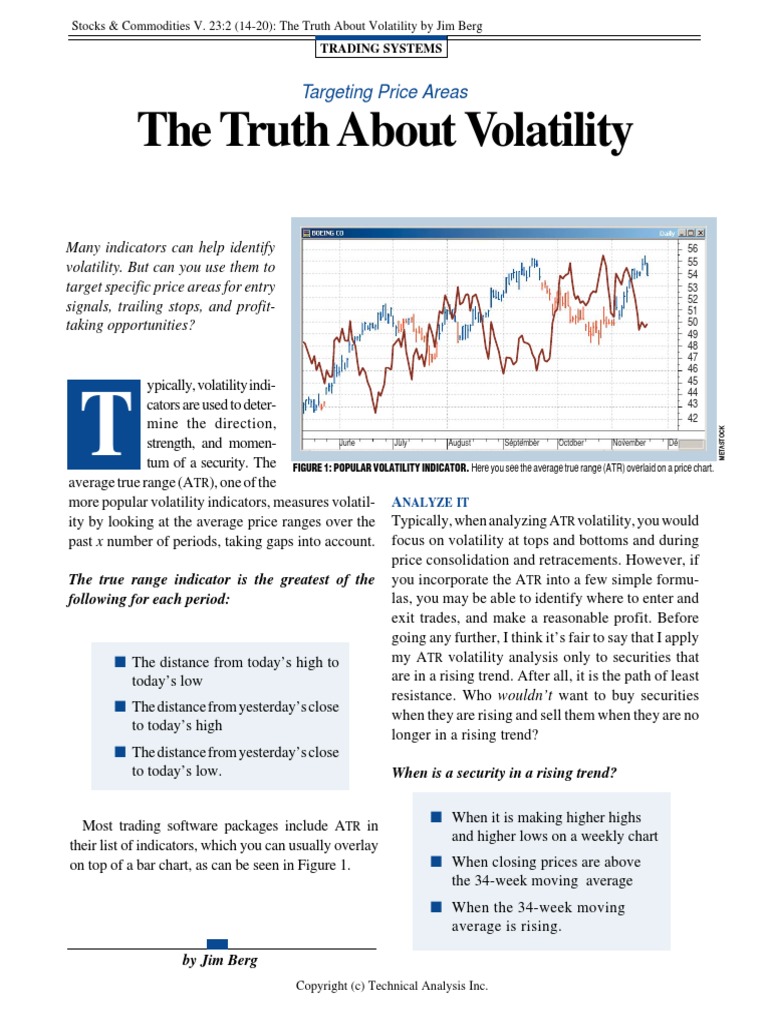 Volatility | PDF | Technical Analysis | Investing