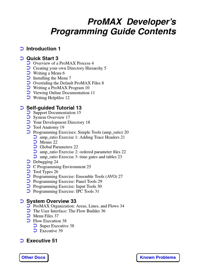 ProMAX Developer's Programming Guide | PDF | Subroutine | Parameter (Computer Programming)