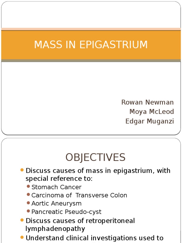 Mass in Epigastrium-2 | Download Free PDF | Gastroenterology | Anatomy