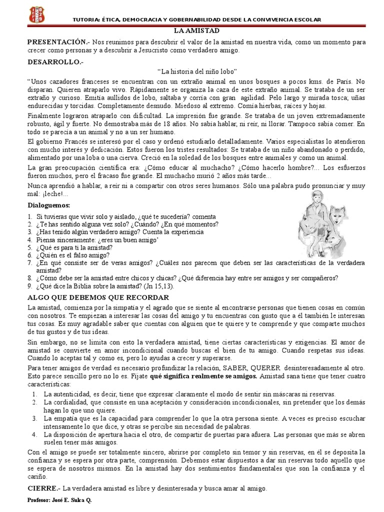 Sesion Nº 7 La Amistad