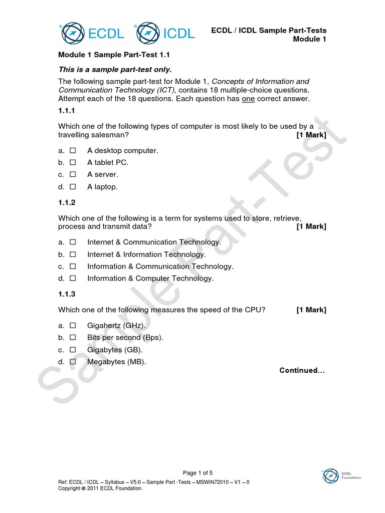 Pages From ICDL | PDF | Computer Network | Computer Virus
