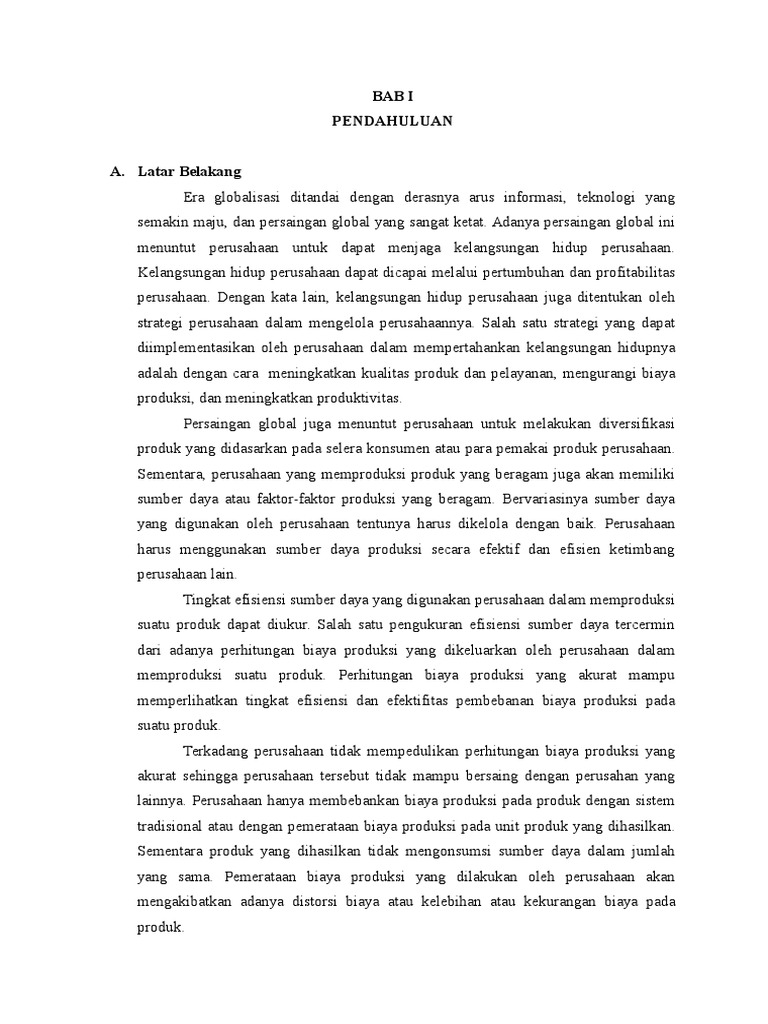 Deskripsi Sistem ABC | PDF