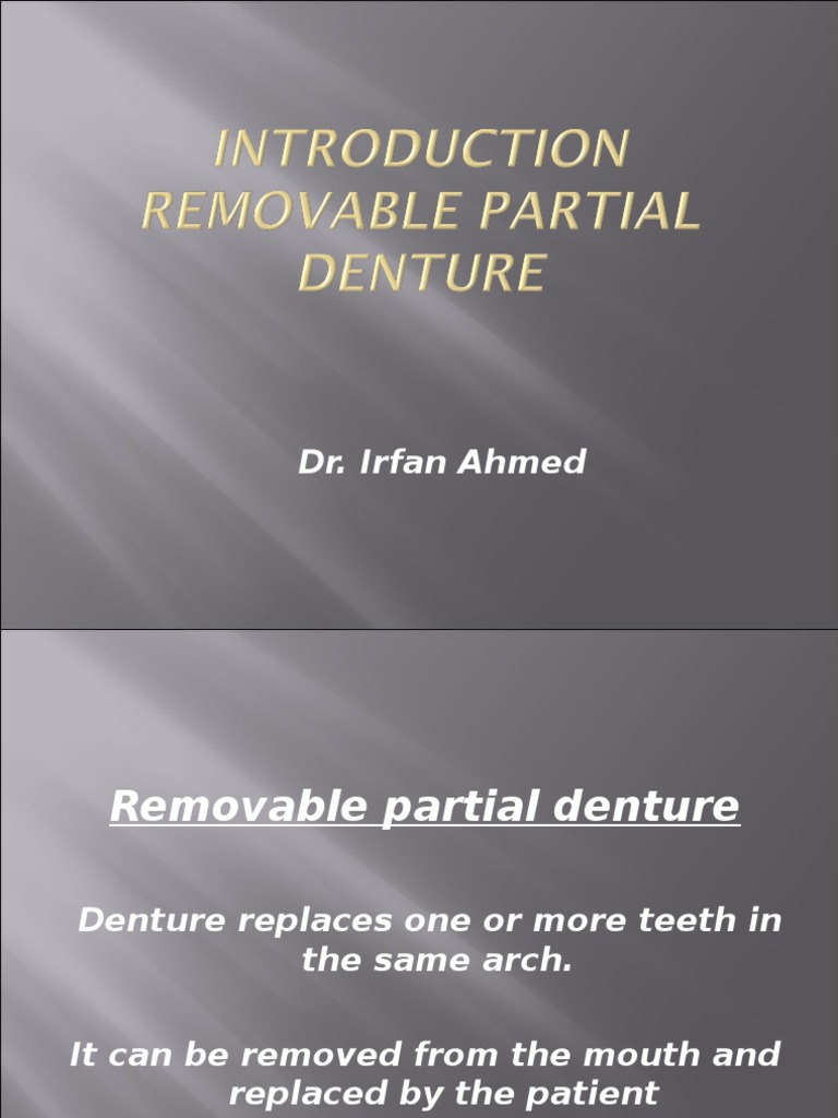 Classification of Partially Edentulous Arches | PDF | Dentures | Dentistry