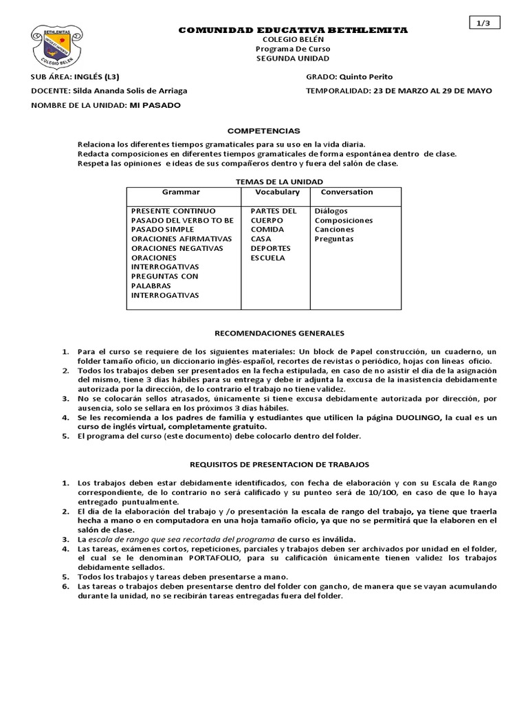 Quinto Perito Contador Segundo Bimestres Pdf Cognición Semiótica