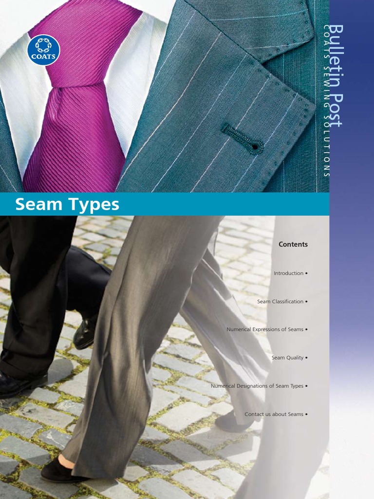 Seam Types | PDF | Seam (Sewing) | Sewing