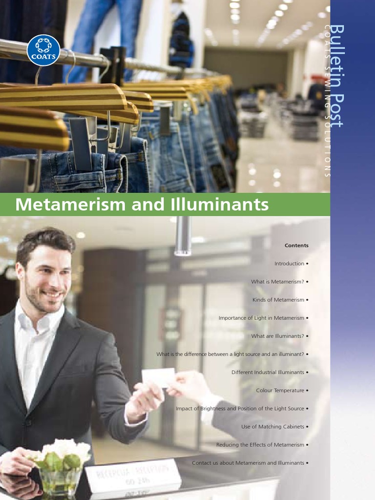 Metamerism and Illuminants | PDF | Lighting | Fluorescent Lamp