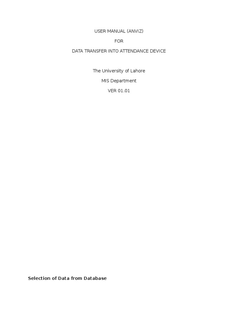 User Manual | PDF | Microsoft Sql Server | Databases