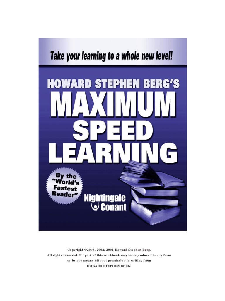 Speed Reading Howard Berg | PDF | Artery | Heart