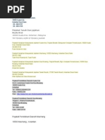 Senarai Kuarters Gunasama Persekutuan Di Sarawak | PDF