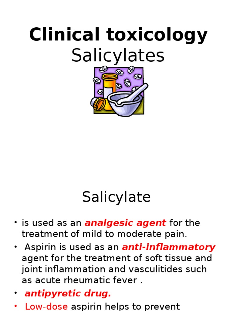 Salicylate Toxicity: Management and Treatment | PDF | Aspirin ...