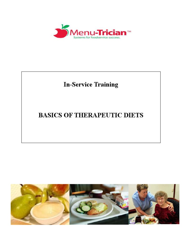 Basics of Therapeutic Diets Training | PDF | Food Intolerance | Dieting
