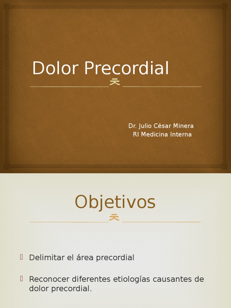Dolor Precordial | PDF | Dolor | Enfermedades y trastornos