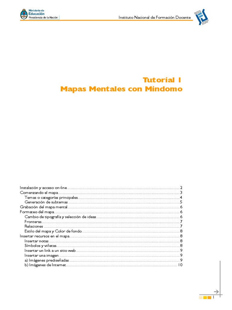 TUTORIAL Mindomo Uso - Basico PDF | PDF | Ventana (informática) | Point and Click