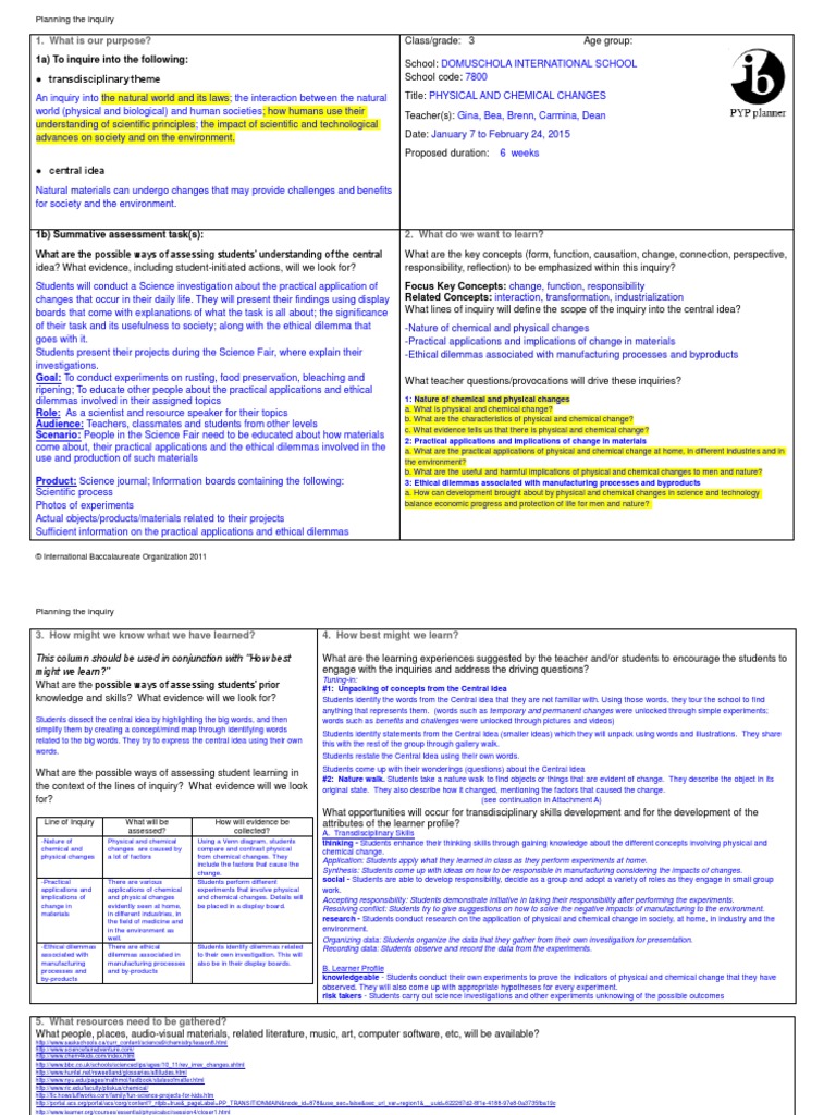 Grade 3 How The World Works Sy14-15 | PDF | Learning | Experiment