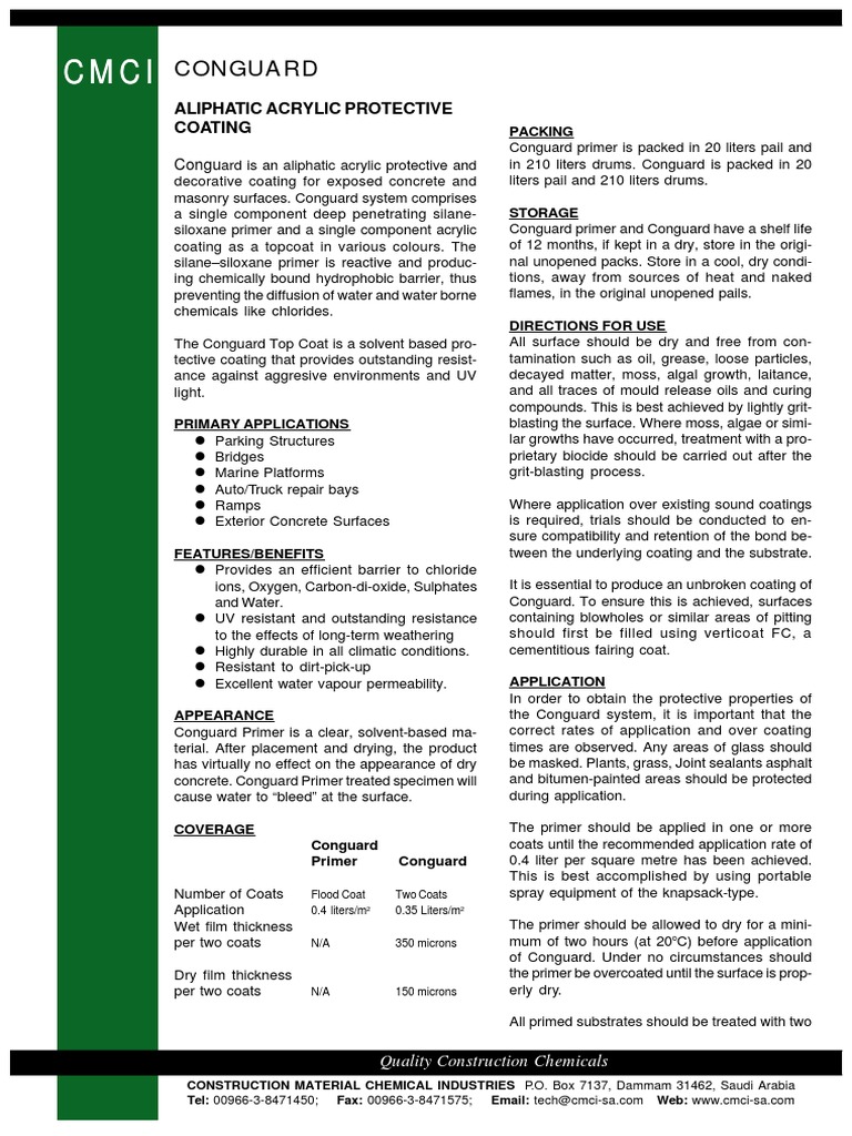 Con Guard | PDF | Concrete | Water