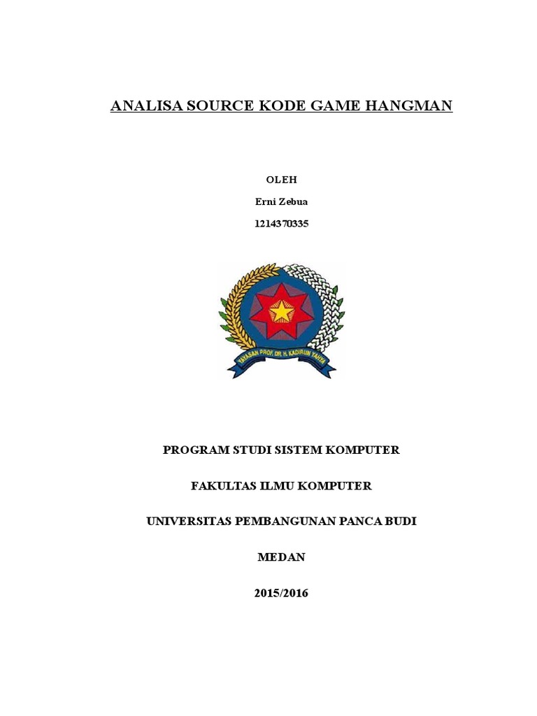 Analisa Program Aplikasi Game HangMan | PDF