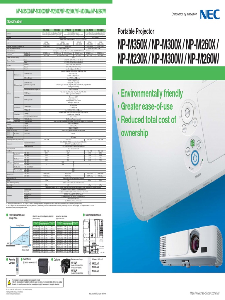 NEC - M Series | PDF | Hdmi | Usb