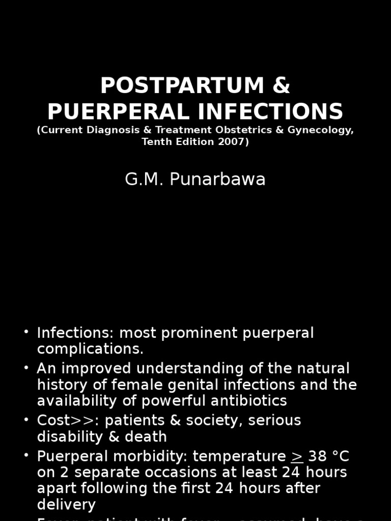 Postpartum Infection Management Guide | PDF | Gram Negative Bacteria ...
