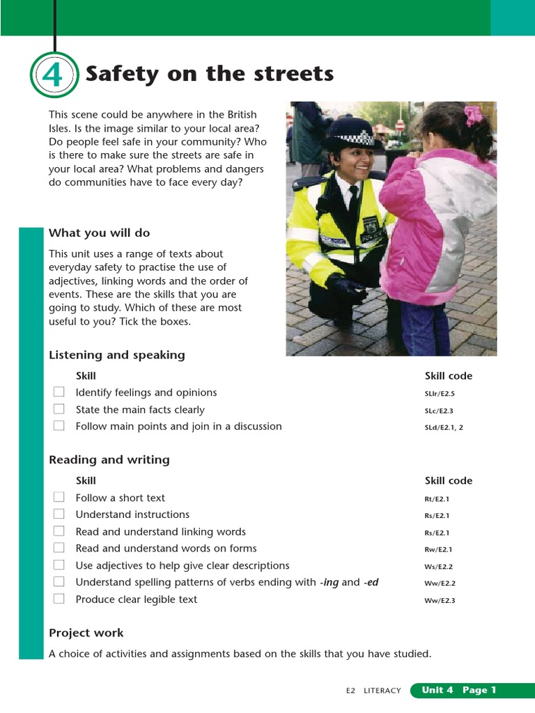 Literacy Learner Materials - Entry 2, Unit 4 PDF | PDF | Theft | Literacy