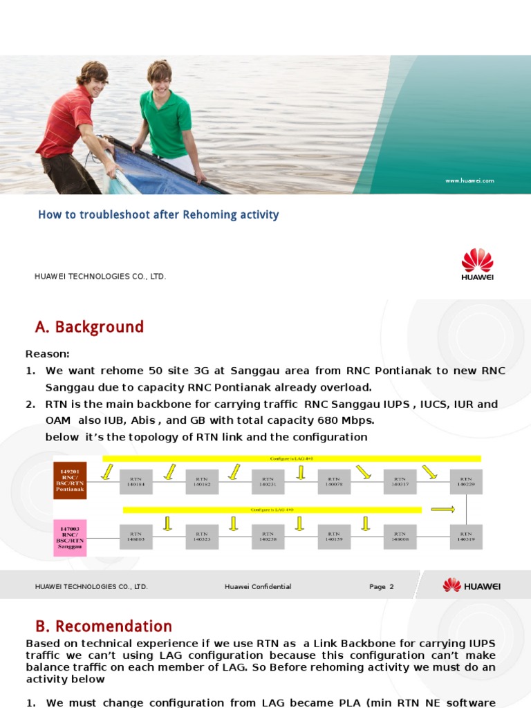 How To Troubleshoot After Rehoming Activity: Huawei Technologies Co ...