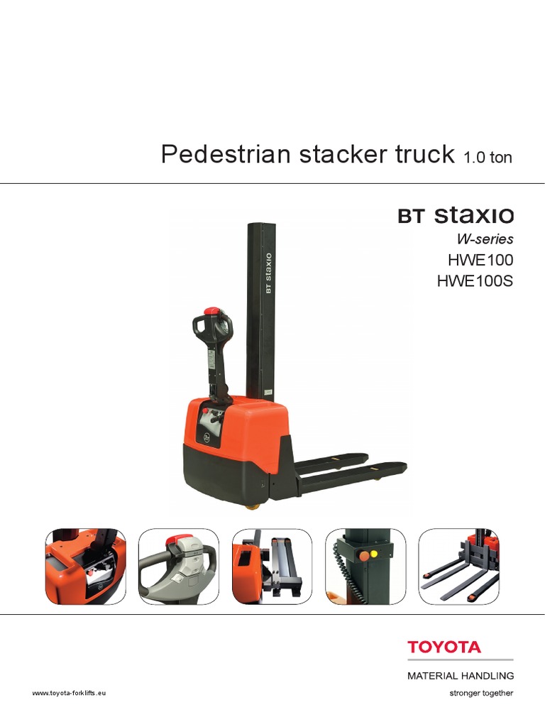 Pedestrian Stacker Truck HWE100 HWE100S | PDF | Axle | Truck