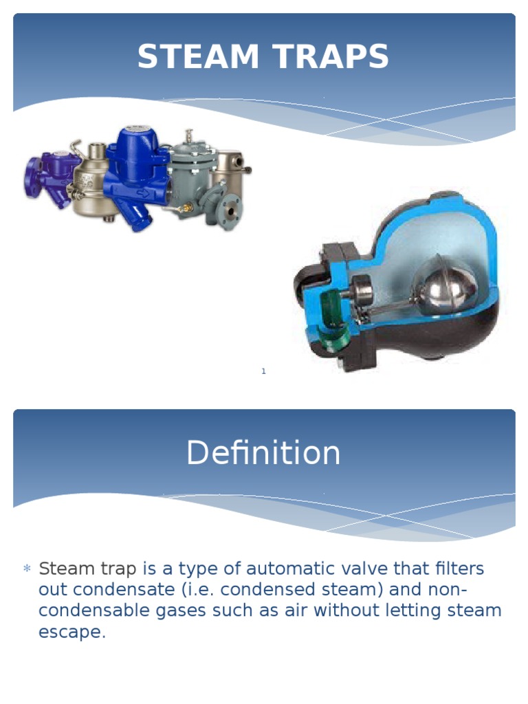 Steam Traps & Types | PDF | Steam | Valve