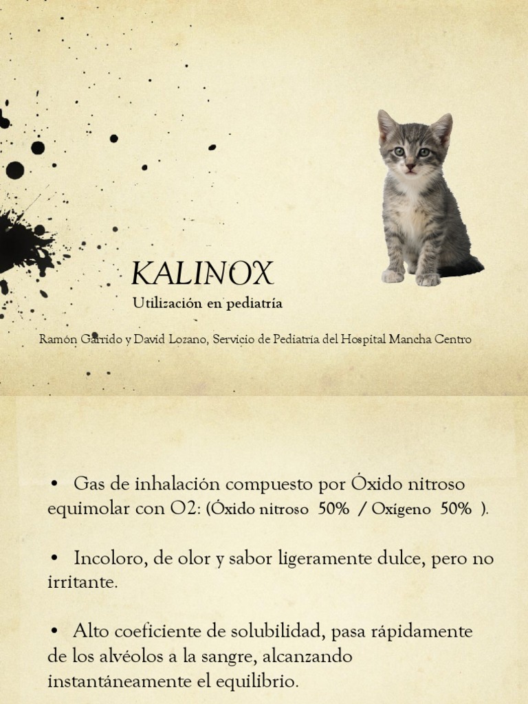 kalinox en pediatría | PDF | Óxido nitroso | Especialidades Medicas