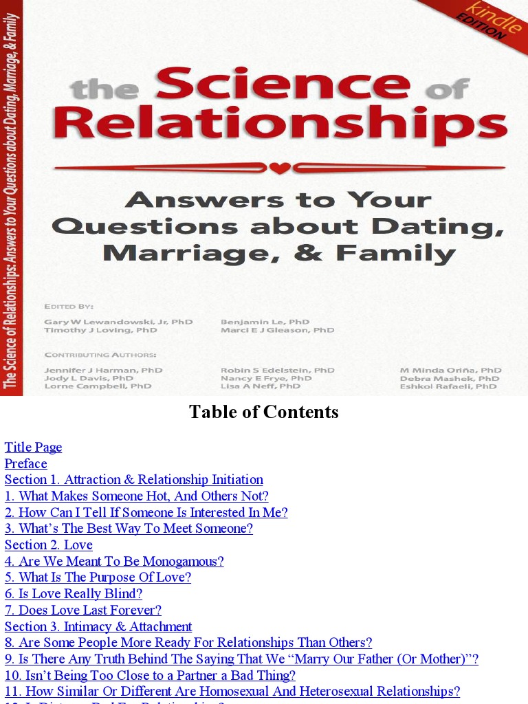 The Science of Relationships - A - Unknown | PDF | Flirting | Physical ...