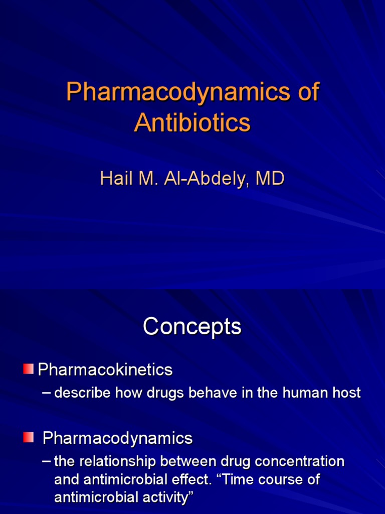 Pharmacodynamics of Antibiotics | Antibiotics | Biocides