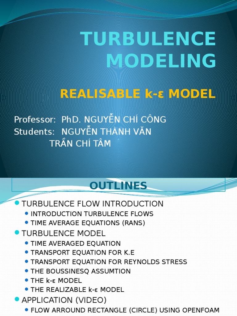 Realizable k-ε Turbulence Model Overview | PDF | Mechanical Engineering ...