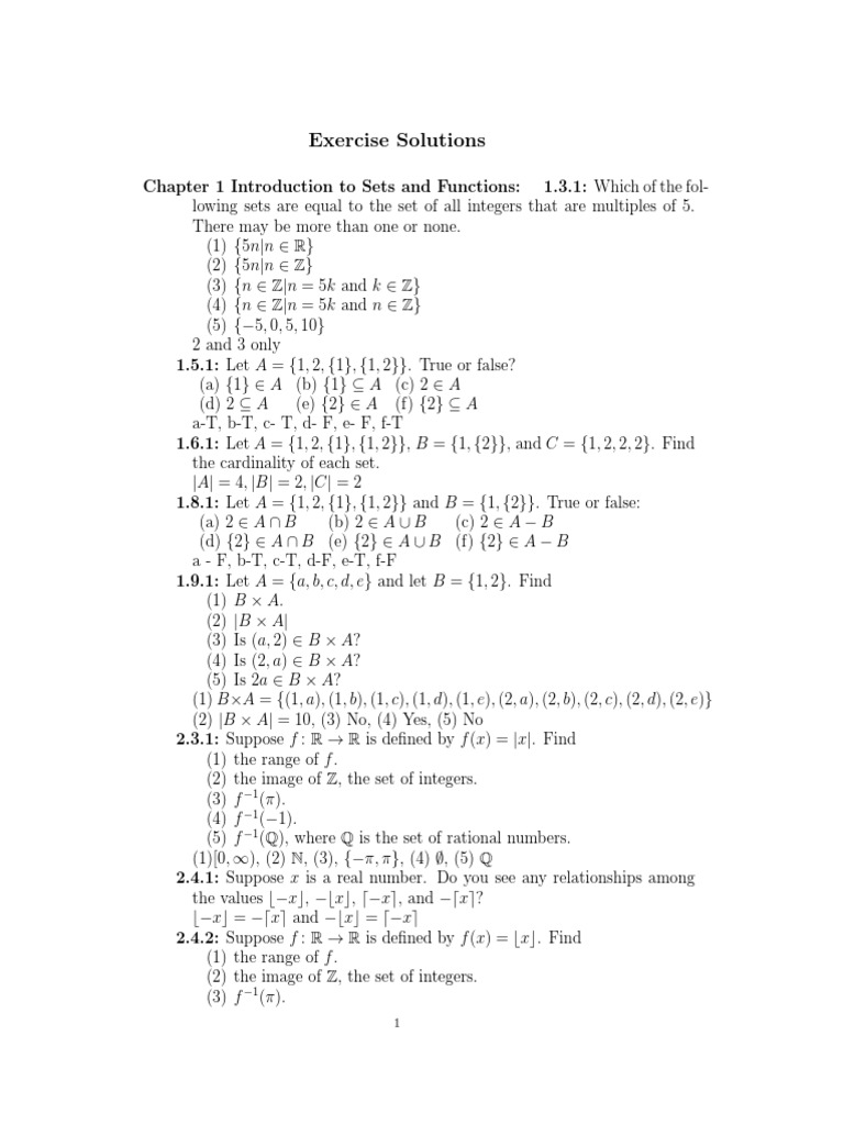 Discrete Math I Solutions Manual | Function (Mathematics) | Syntax (Logic)