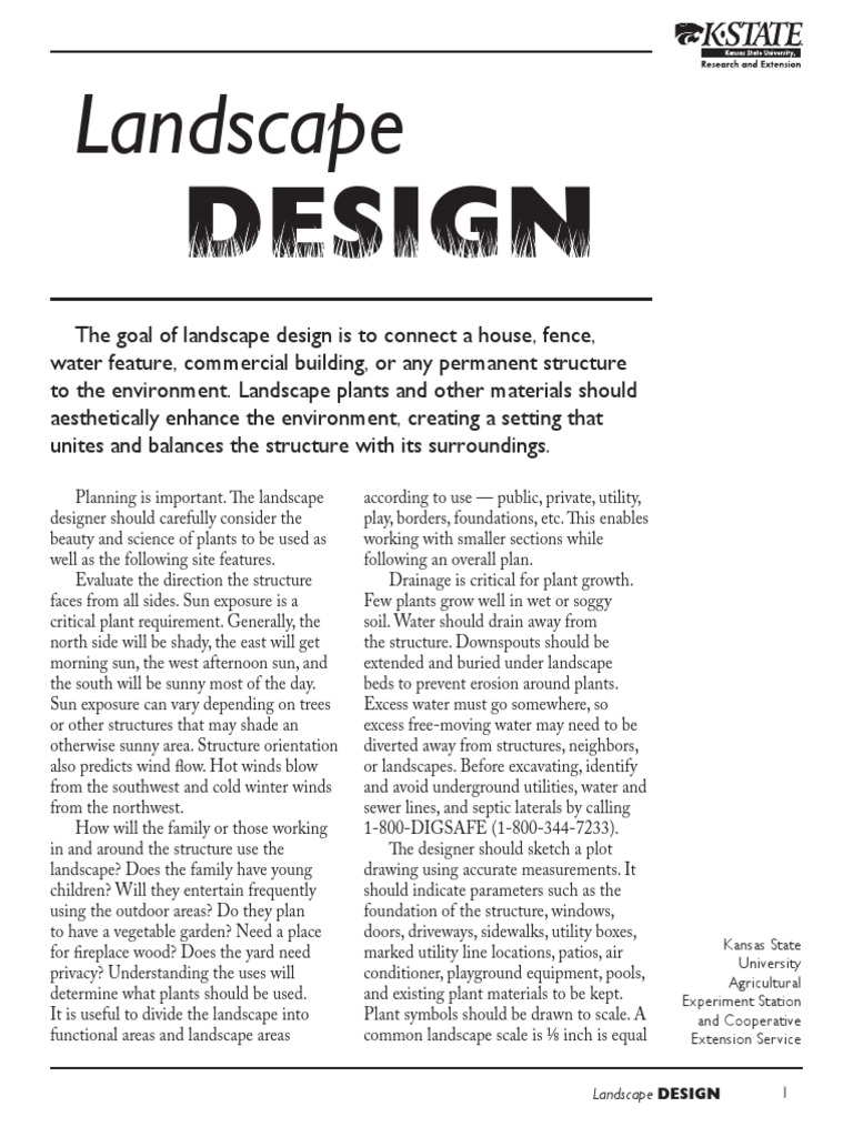 Design: Landscape | PDF | Mulch | Gardens