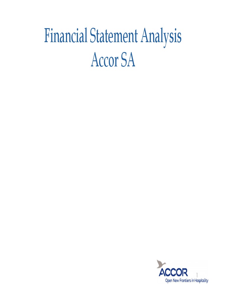 Financial Statement Analysis Accor SA | PDF | Market Liquidity ...