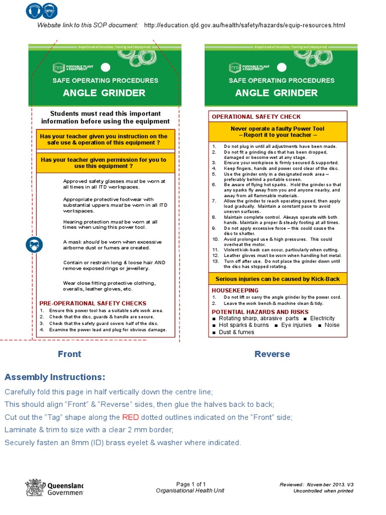 Tag Grinder Angle | PDF | Grinding (Abrasive Cutting) | Manufactured Goods