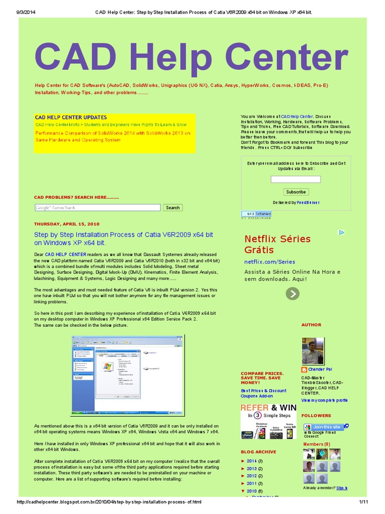 CAD Help Center - Step by Step Installation Process of Catia V6R2009 ...