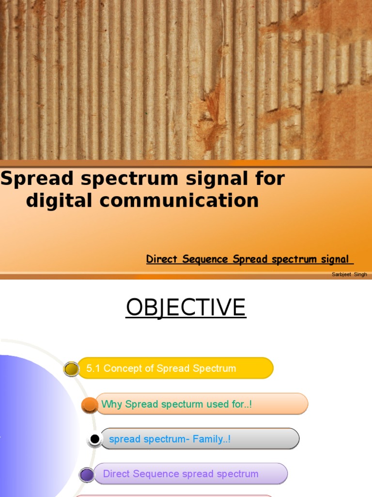 Spread Spectrum Signal For Digital Communication | PDF | Signal To Noise Ratio | Bandwidth ...