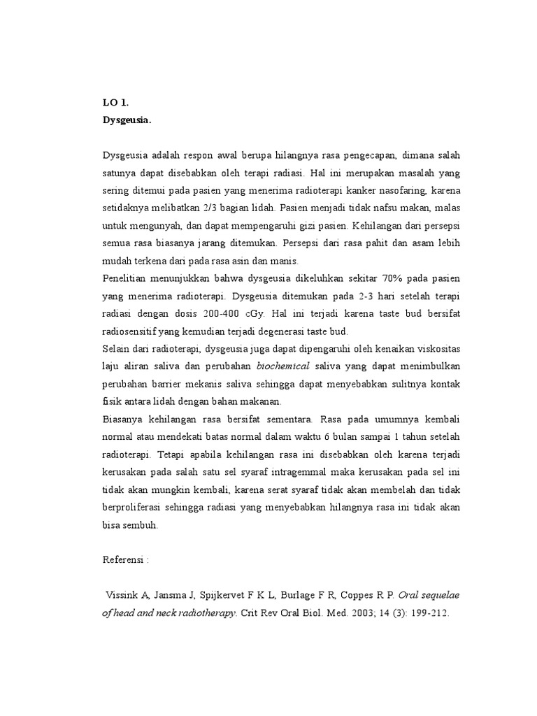 Dys Geusia | PDF | Sains & Matematika