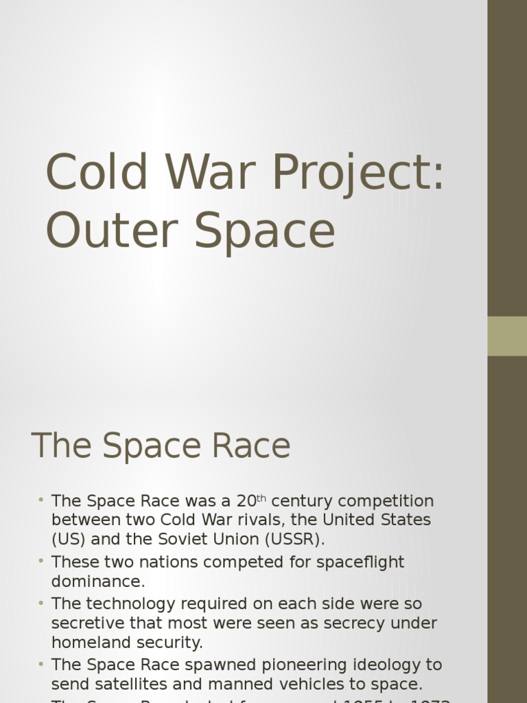 Cold War Project: Outer Space | PDF | Nasa | Human Spaceflight