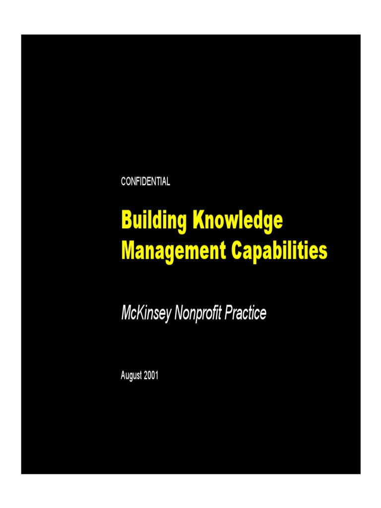 Building Knowledge Management Capabilities | PDF | Knowledge Management ...