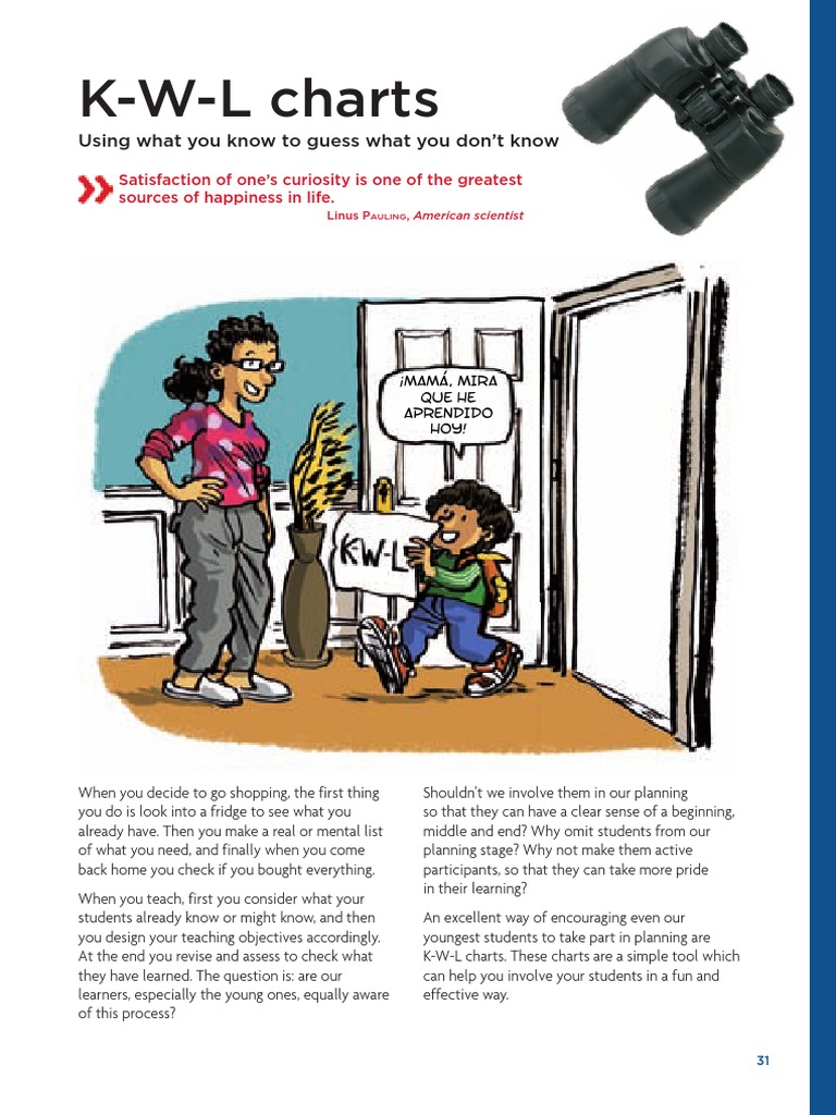 K-W-L Charts: Using What You Know To Guess What You Don't Know | PDF ...