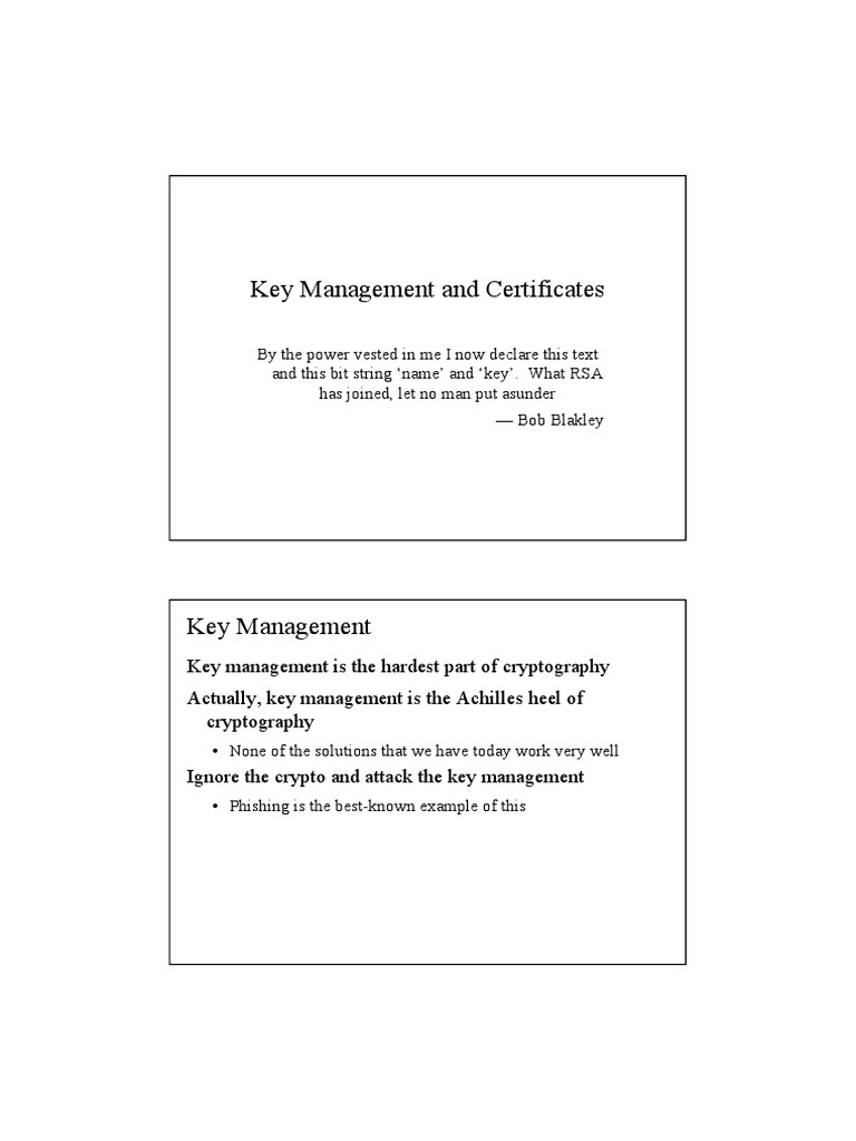 T2 Key Management | PDF | Public Key Certificate | Public Key Cryptography