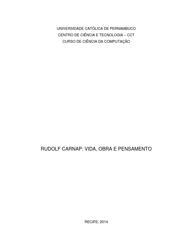 Rudolf Carnap | PDF | Science | Axioma