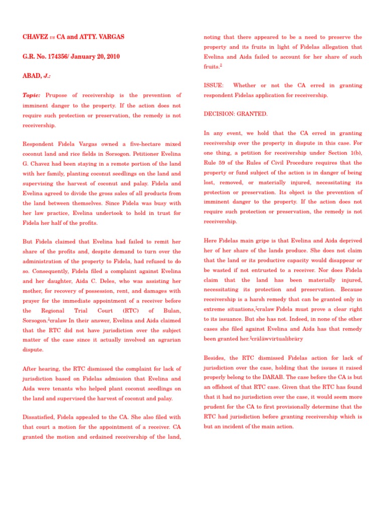 Topic: Prupose of Receivership Is The Prevention of | PDF | Bankruptcy ...