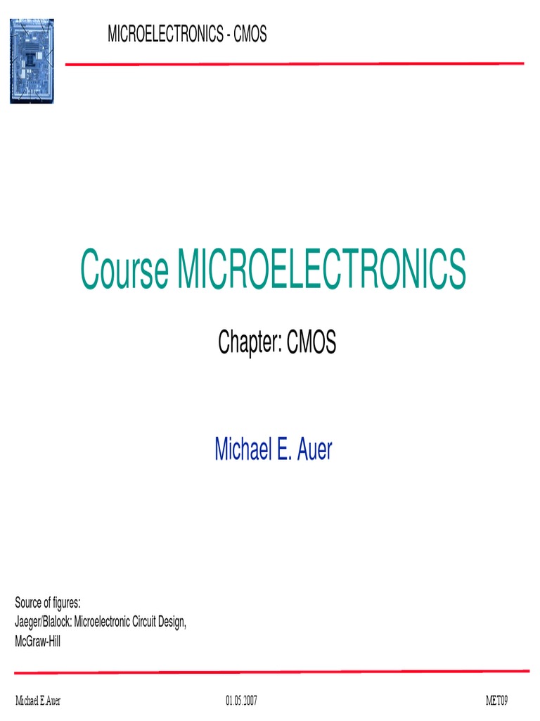 Course Microelectronics: Chapter: CMOS | PDF | Cmos | Mosfet