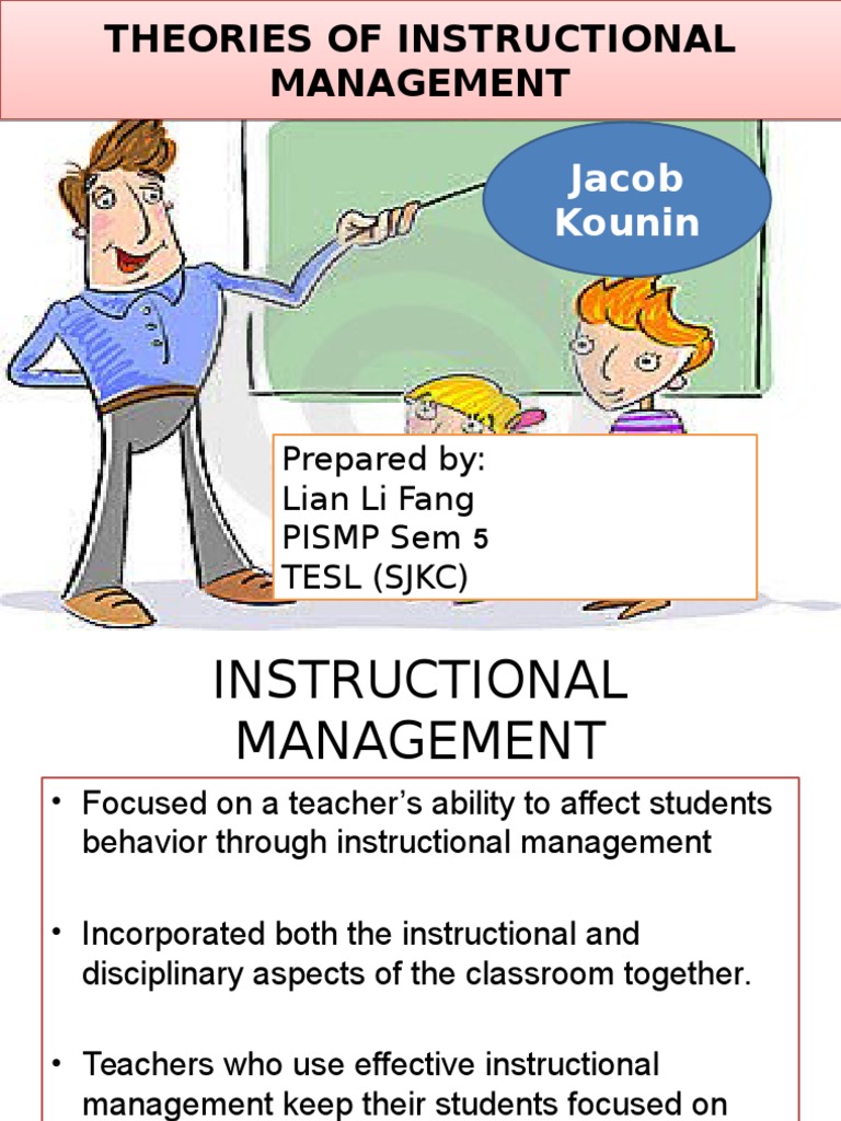 Theories of Instructional Management | PDF | Classroom | English As A ...