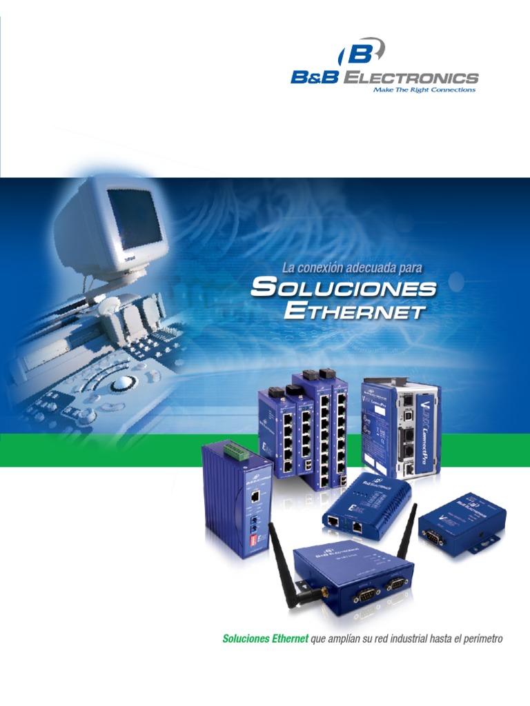 Soluciones Ethernet Industriales B&B | PDF | Ethernet | Red de computadoras