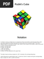 Rubik's Cube Move Notations Explanation | PDF | Cartesian Coordinate ...