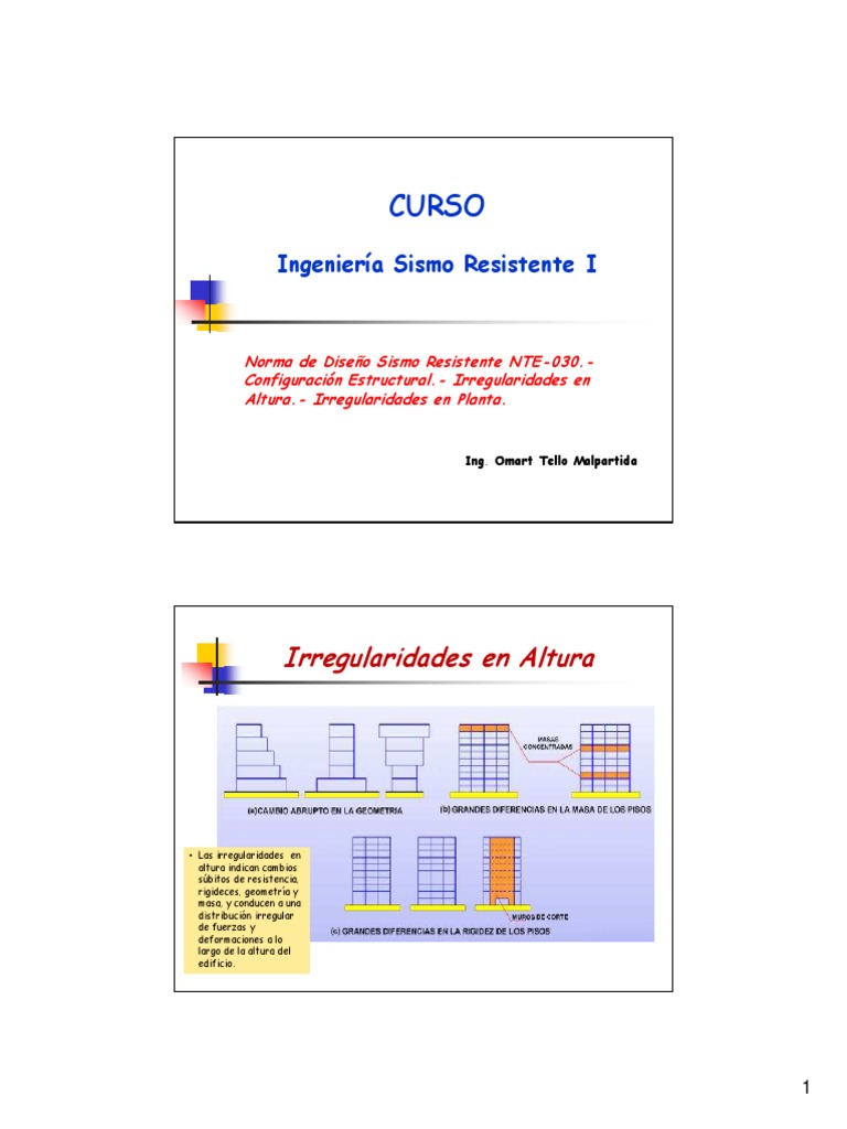 Irregularidad Estructural | PDF | Rigidez | Temblores