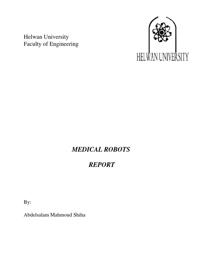 Medical Robot Report | PDF | Surgery | Robot